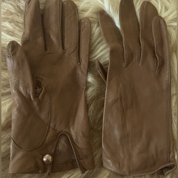 Grandoe | Accessories | Vintage Grandoe Leather 7 Gloves Brown | Poshmark